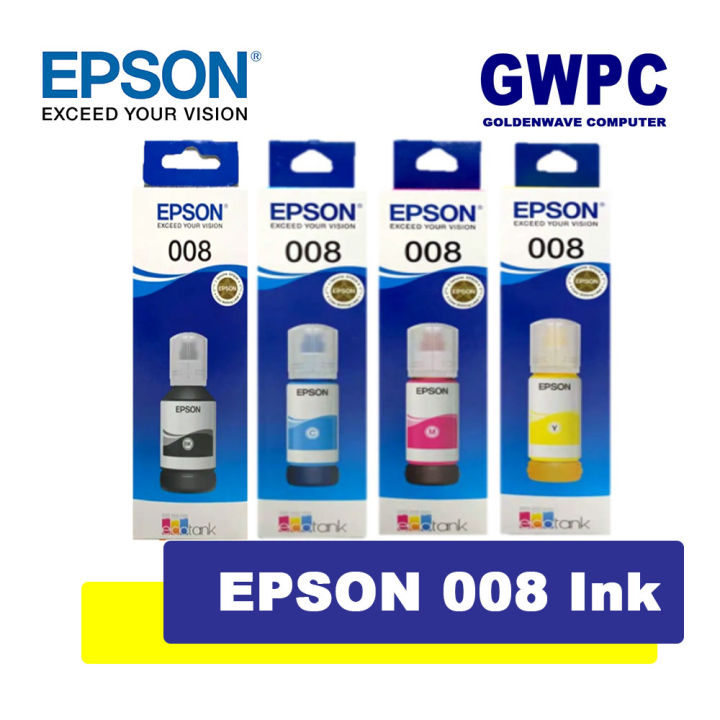 Epson 008 Genuine Pigment Ink Bottle T06G100 T06G200 T06G300 T06G400 ...