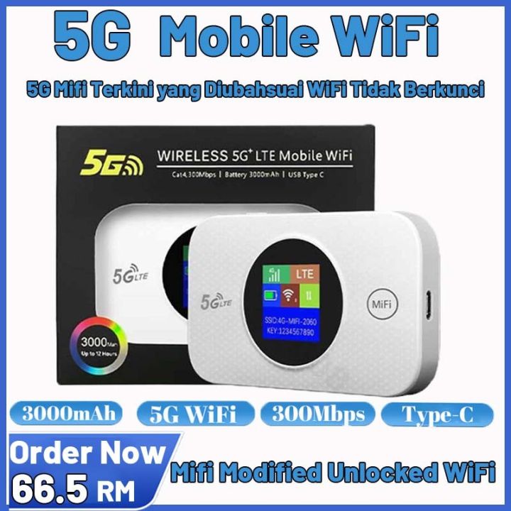 Mobile WiFi Mifi Modified Unlocked 5G Wifi Modem Mifi Router Support ...