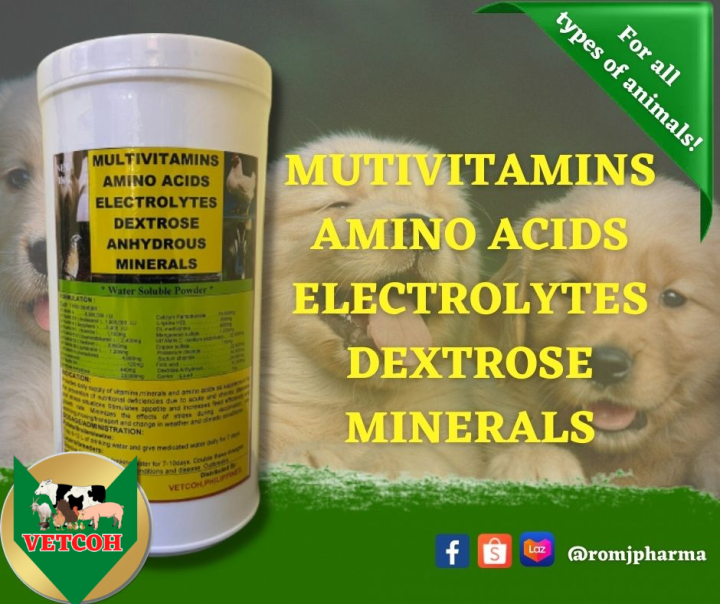 VETCOH MULTIVITAMINS + AMINO ACIDS + ELECTROLYTES + DEXTROSE ANHYDROUS ...