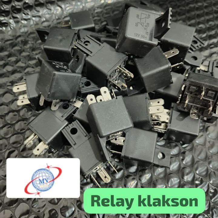RELAY Rellay Rilai KLAKSON KAKI 4 12V/30A BISA UNTUK MOTOR MOBIL ...