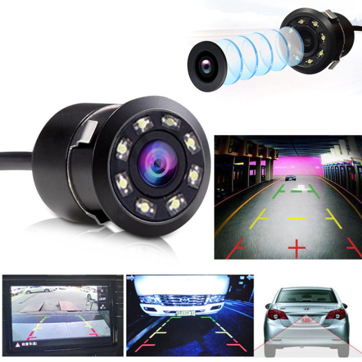 Waterproof 8 LED Sensor 170 Degree Wide Angle HD Car Reverse Parking ...