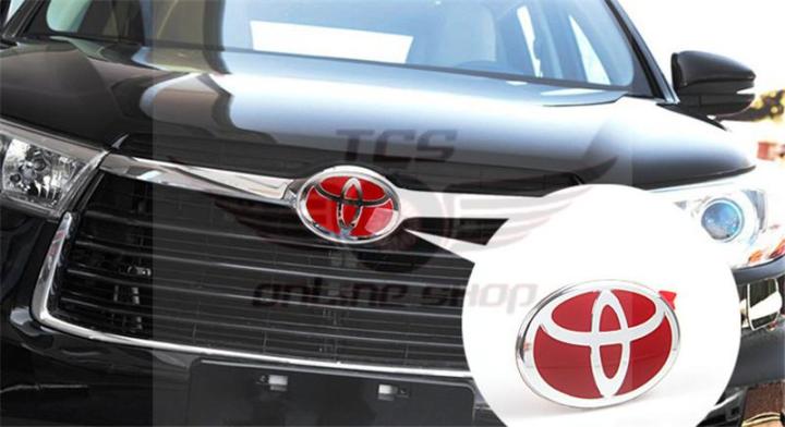 Toyota Emblem Logo Genuine Badge RED 120mm X 80mm | Lazada