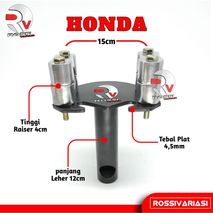 DUDUKAN STANG MATIC BEBEK HONDA BEAT VARIO SCOOPY SUPRA REVO ADAPTOR ...