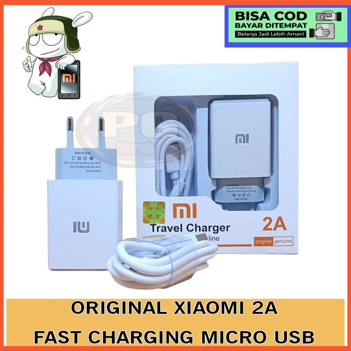 Charger Xiaomi 2.0 Ampere 4A ,4X, 5A, 6A, REDMI 2, 3, 5A, NOTE 4-5 Fast ...
