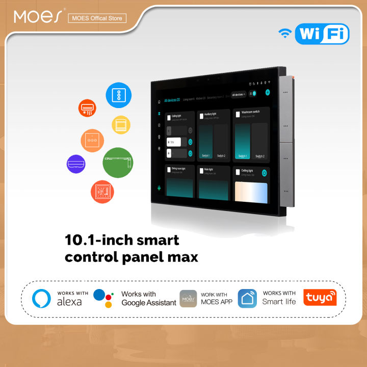 MOES Tuya Smart Home Control Panel Max 10.1inch Touch Screen with ...
