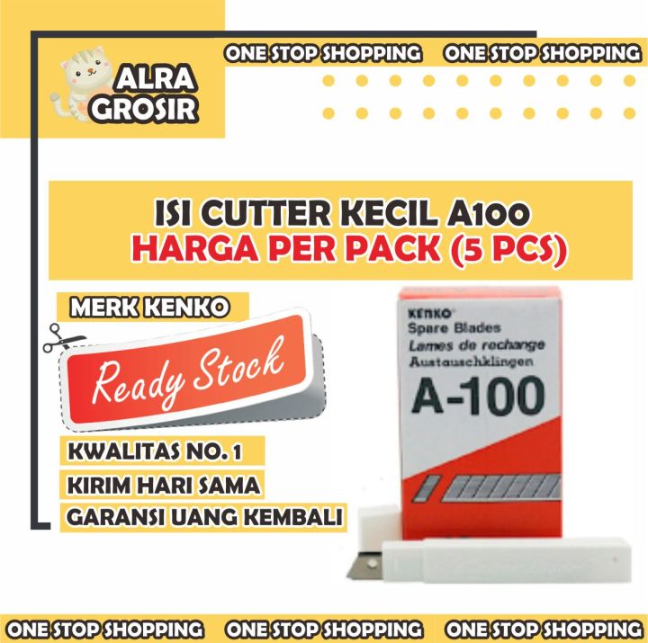 Isi Cutter Kenko Kecil Refill Pisau Cutter A-100 A100 Kater Kecil MURAH ...