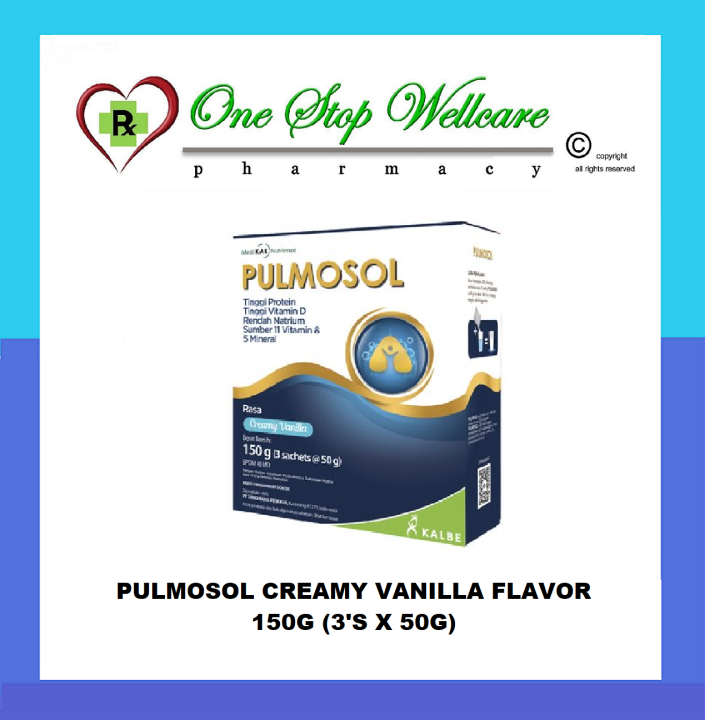 PULMOSOL CREAMY VANILLA FLAVOR 150G (3'S X 50G) | Lazada