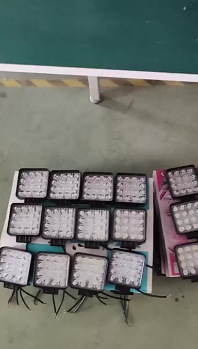 YLK Four Rows 4 Inch 72w Work Light Spotlight Strip Light 24 Lamp Car ...