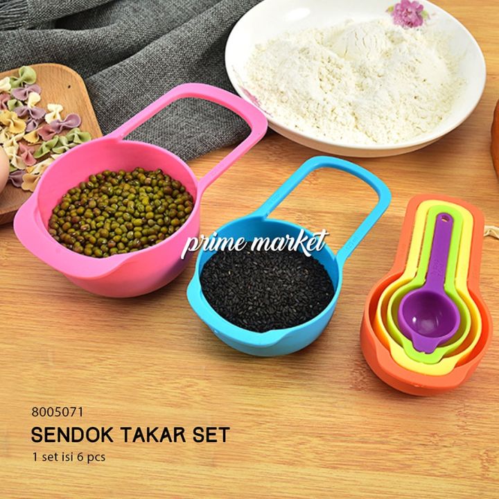 Sendok Takar 1 set Measuring Spoon and Cups Sendok Takaran Kue Sendok ...