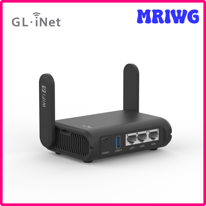 MRIWG GL.iNet GL-AXT1800 (Slate AX) Wi-Fi 6 Gigabit Travel Router ...