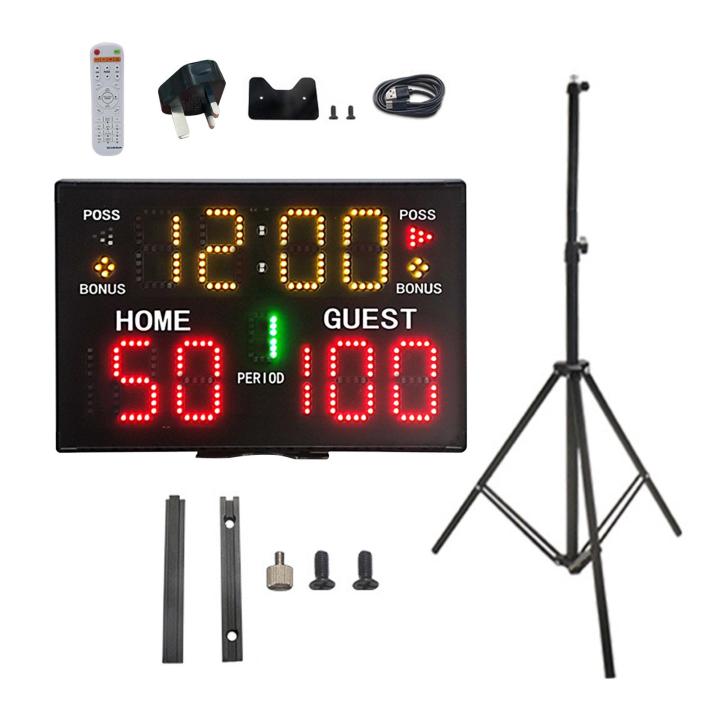 Gommie Multifunctional Electronic Digital Scoreboard LED Basketball ...