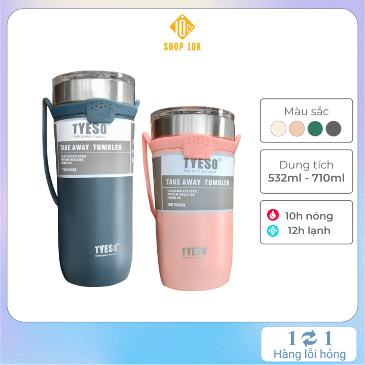 Bình giữ nhiệt inox, ly nước giữ nhiệt cao cấp Tyeso 532ml/710ml | Lazada.vn