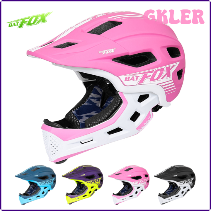 GKLER BATFOX helmet for children bike helmet full face mtb integral ...
