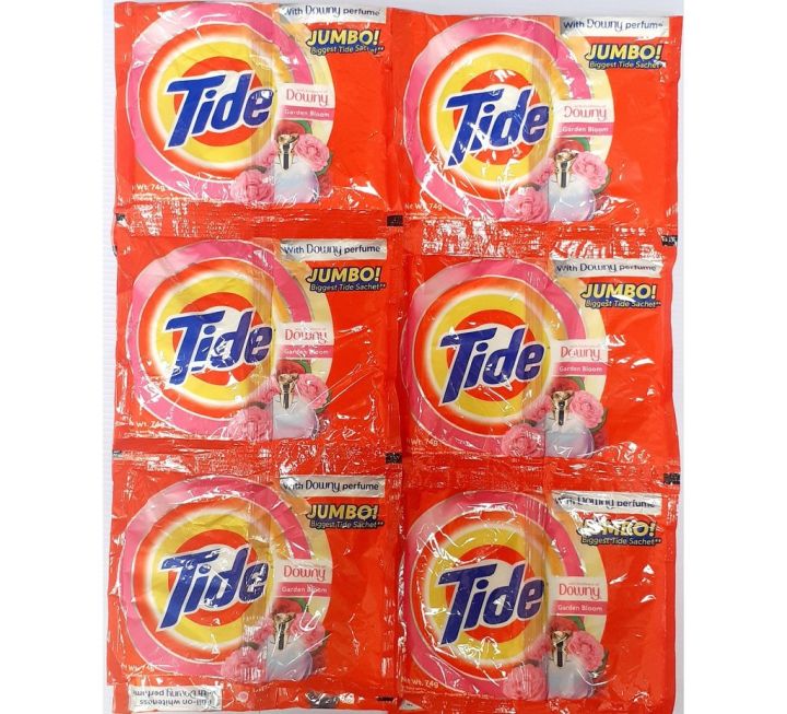 TIDE POWDER JUMBO BIGGEST SACHET sold per half dozen (80g-74g x 6) (6 ...