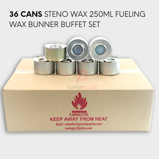 36 Cans Steno Wax 250ml Fueling Wax Burner Buffet Set Heating Wax ...