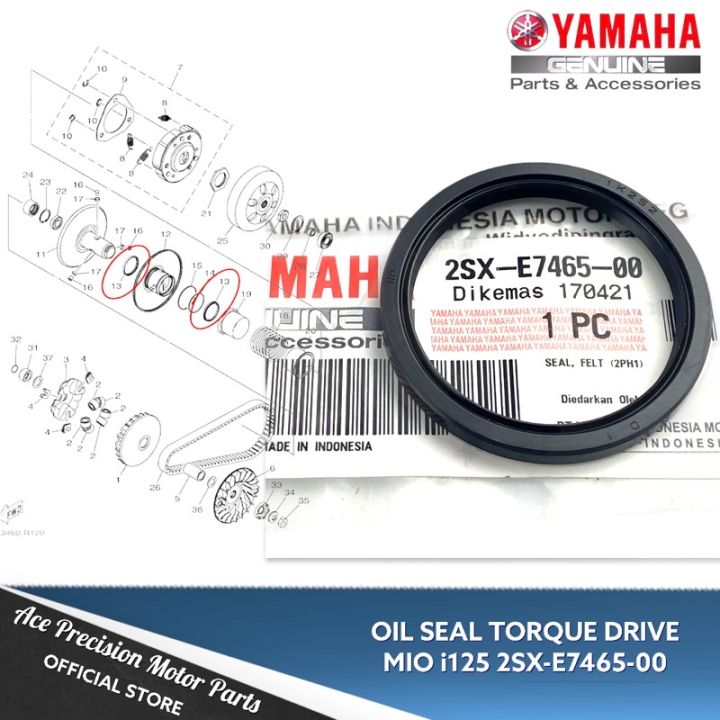 OIL SEAL TORQUE DRIVE MIO i25 2SX-E7465-00/ SOUL i125/ GEAR 2PH-E7465 ...