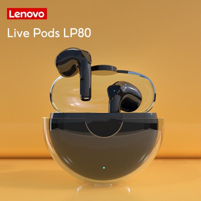 Lenovo หูฟังไร้สาย LP80 Touch Control Sport IPX5 หูฟังไร้ หูฟังแบบพกพา ...