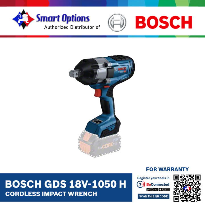Bosch GDS 18V-1050 H Cordless Impact Wrench 0 601 9J8 5L1 Professional | Lazada PH