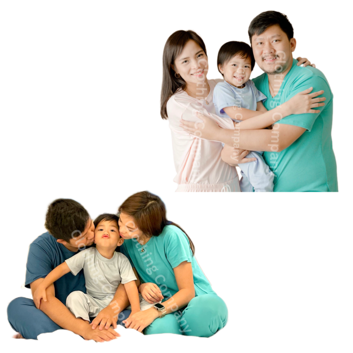 Clothing Co. Adult Plain Terno Pajama family in neutral, pastel ...