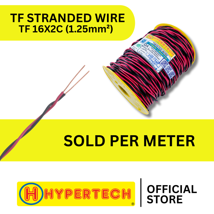 Hypertech TF Twisted Wire # 16X2 - PER METER - Stranded - Pure Copper Electrical Wire - Proudly ...