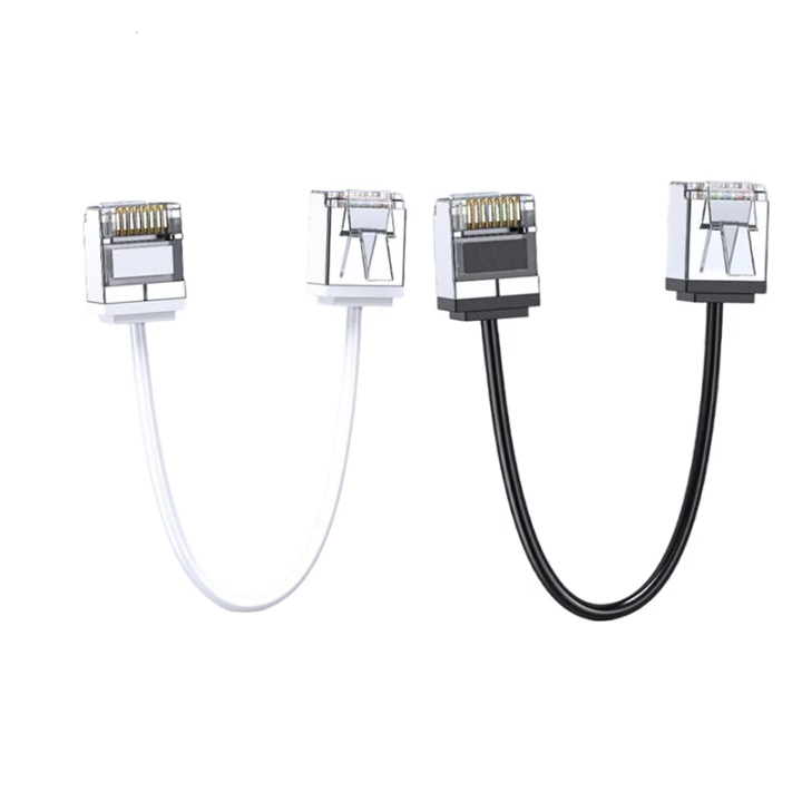 Flexible Ethernet Cable Cat6A RJ45 Cord 10Gbps Fast Speed Shielded Flat ...