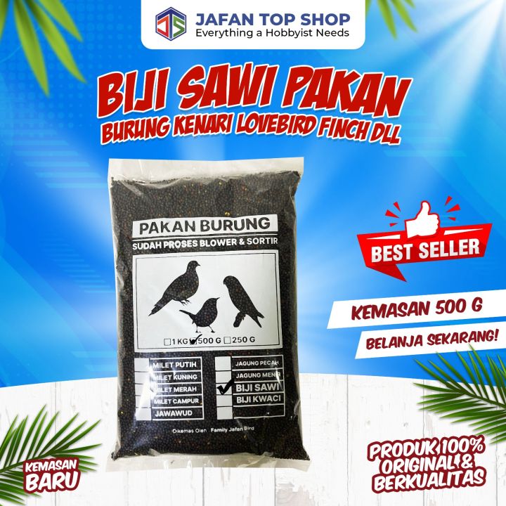 BIJI SAWI BERSIH 500 Gram Pakan Burung Kenari Love Bird Finch KEMASAN ...