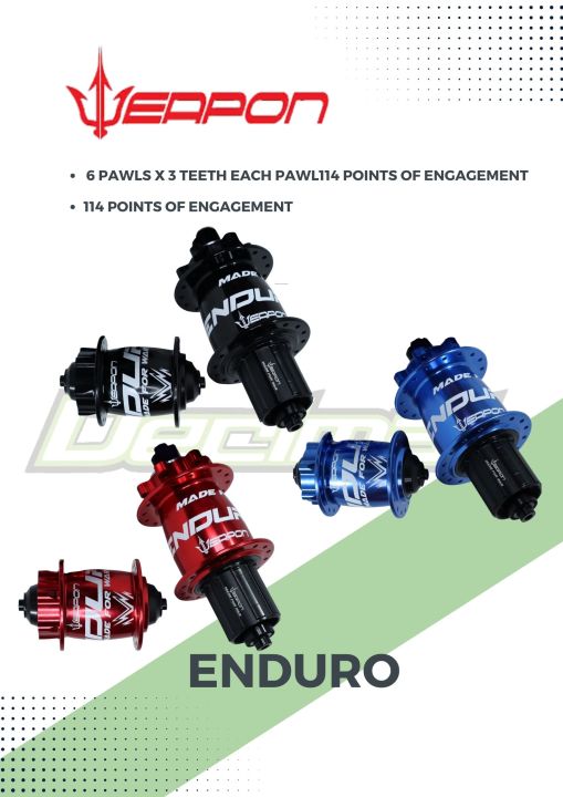 Weapon Hubs Enduro Sealed Bearing | Lazada PH