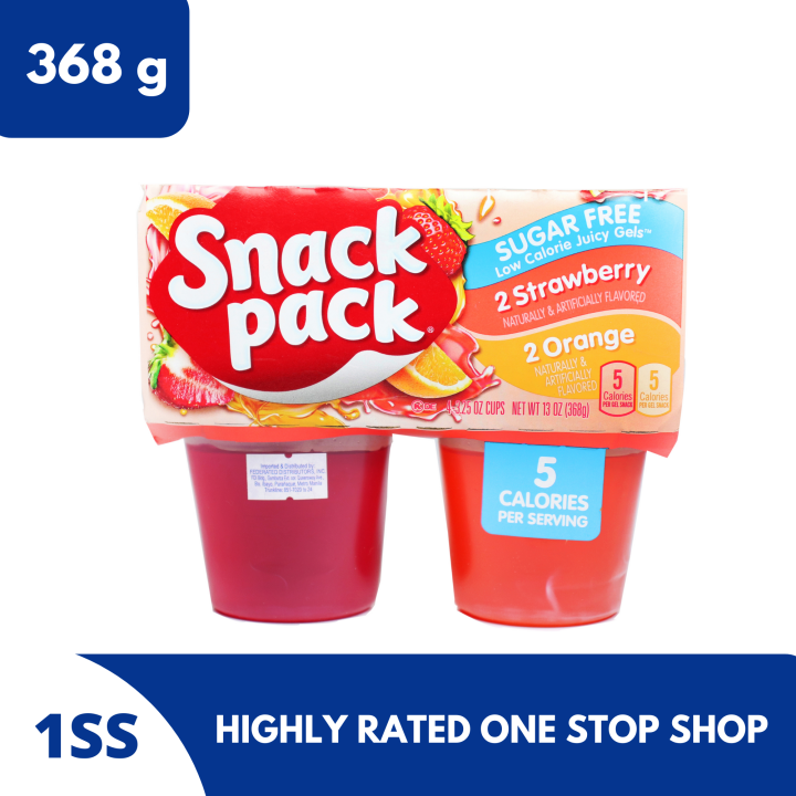 Snack Pack Pudding, Sugar-Free Strawberry & Orange, 368g | Lazada PH