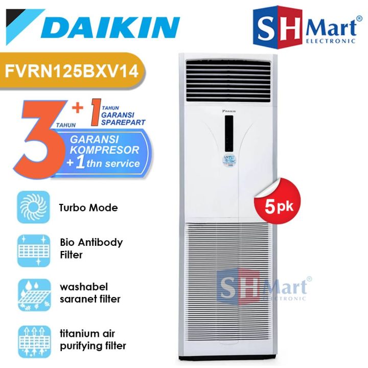 AC DAIKIN FLOOR STANDING 5 PK 3 PHASE FVRN125BXV14 REMOTE WIRELESS GARANSI RESMI | Lazada Indonesia