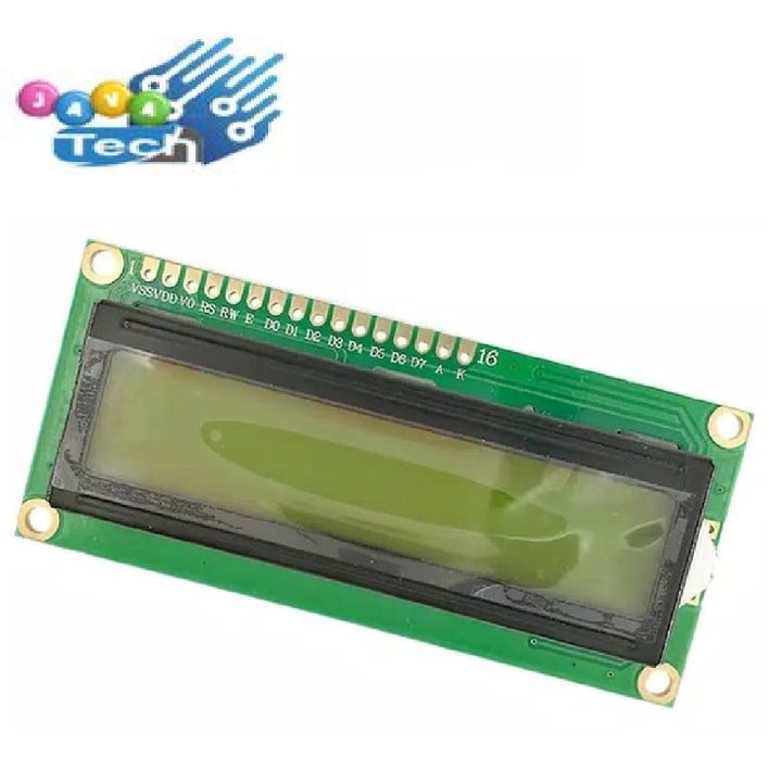 LCD Display 1602 Black On Yellow With I2C SPI Backpack | Lazada Indonesia