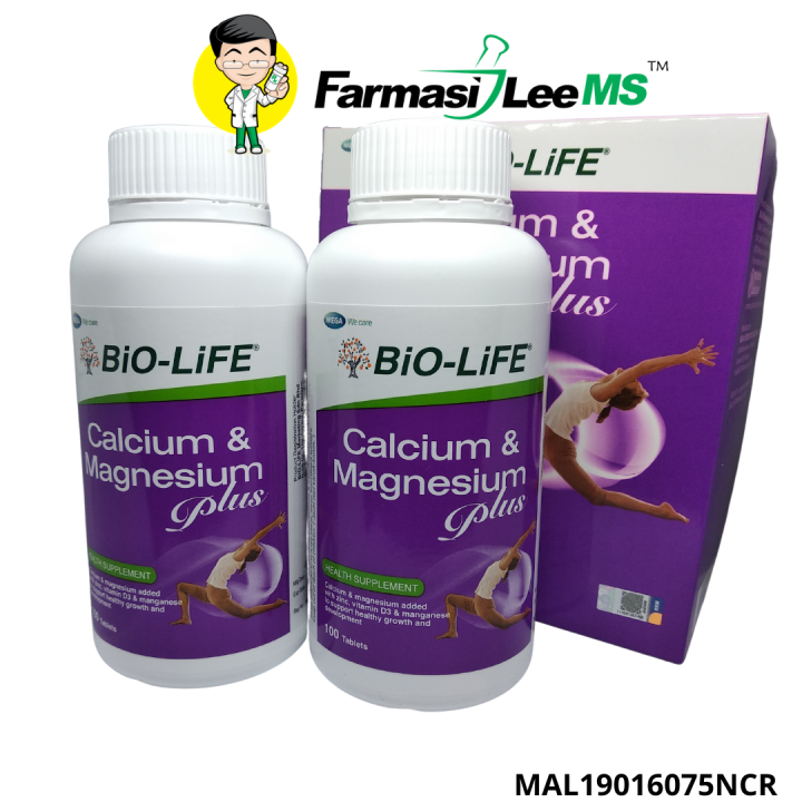 Bio-Life Calcium Magnesium plus 2x100s (Exp 03/2026) | Lazada