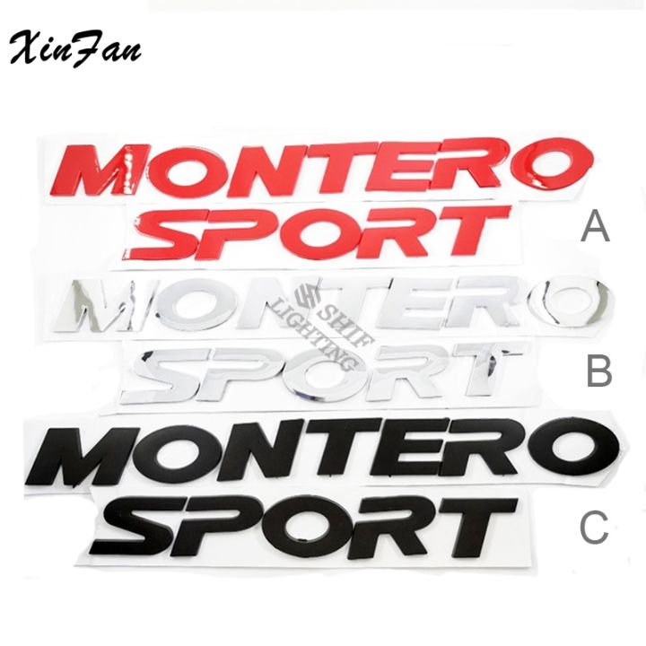 XINFAN 1 x ABS MONTERO SPORT Hood Emblem Badge Logo Sticker Decal ...