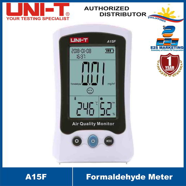 UNI-T Air Quality Monitor A15F Formaldehyde Meter (HCHO) | Lazada PH