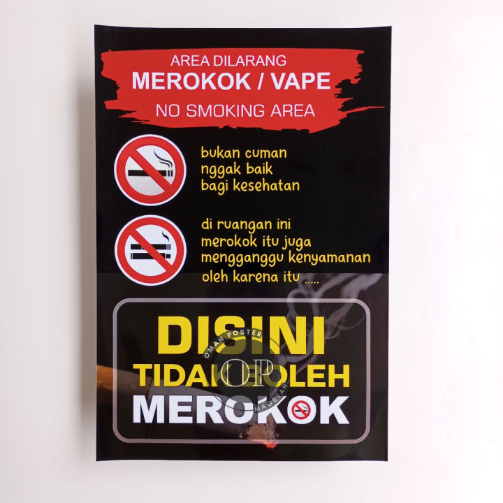 Poster Area Dilarang Merokok / Vape - Dilarang Merokok - Poster ...