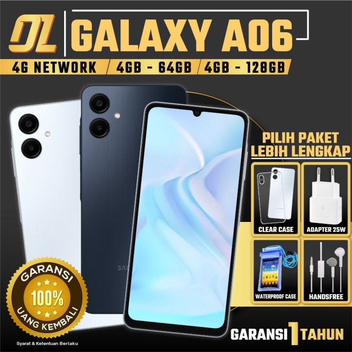 Samsung Galaxy A06 4/64 4/128 6/128 RAM 4GB 6GB ROM 64GB 128GB Smartphone Android Original Resmi ...