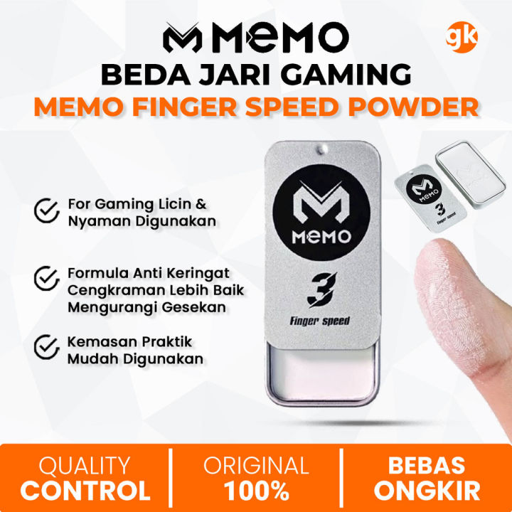 MEMO Finger Speed 3 Powder Bedak Jari Jempol Gaming Anti Keringat Minim ...
