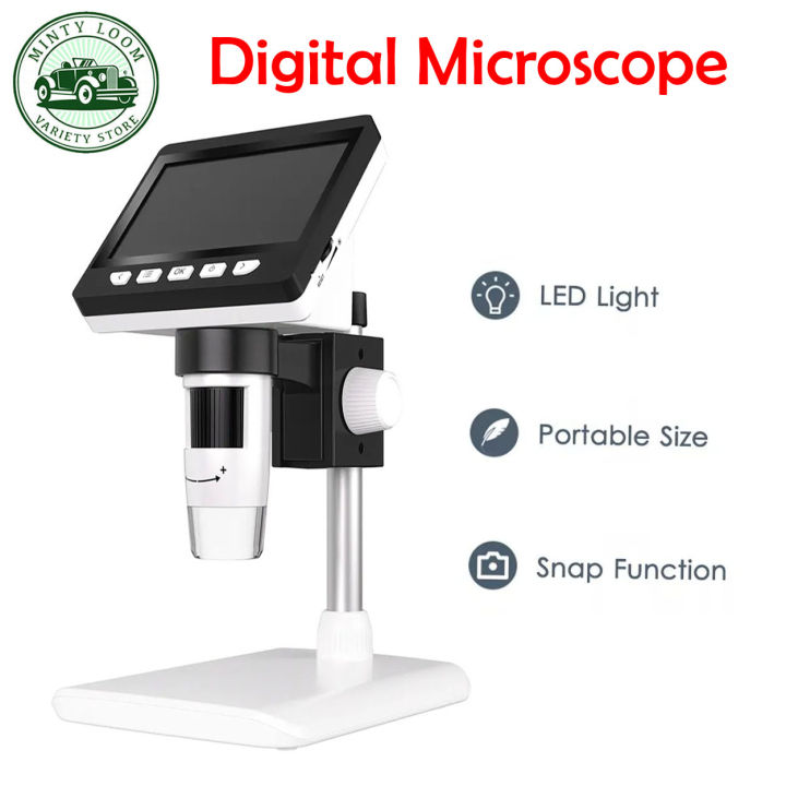4.3 inch LCD Display Digital Microscope 2 Megapixels Digital Zoom ...