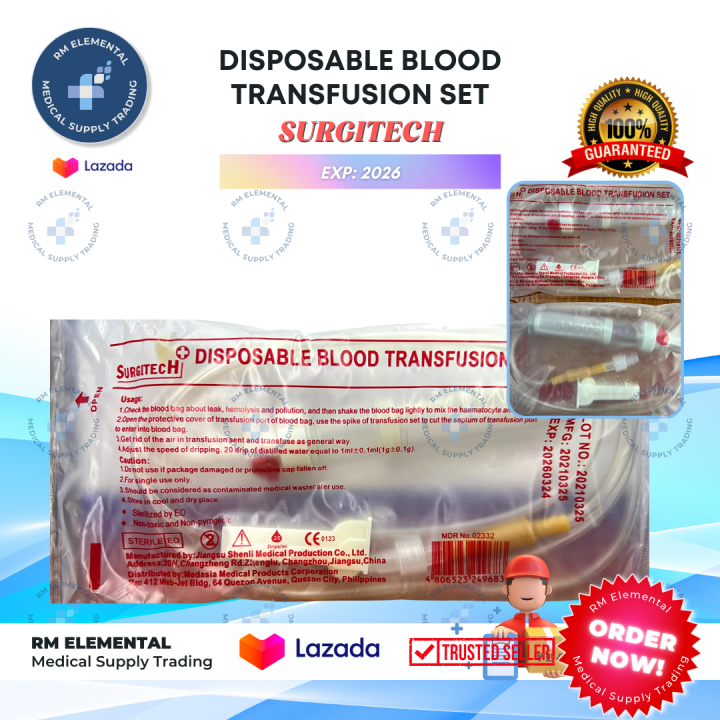 Surgitech Blood Transfusion Set / BT Set - 1piece | Lazada PH