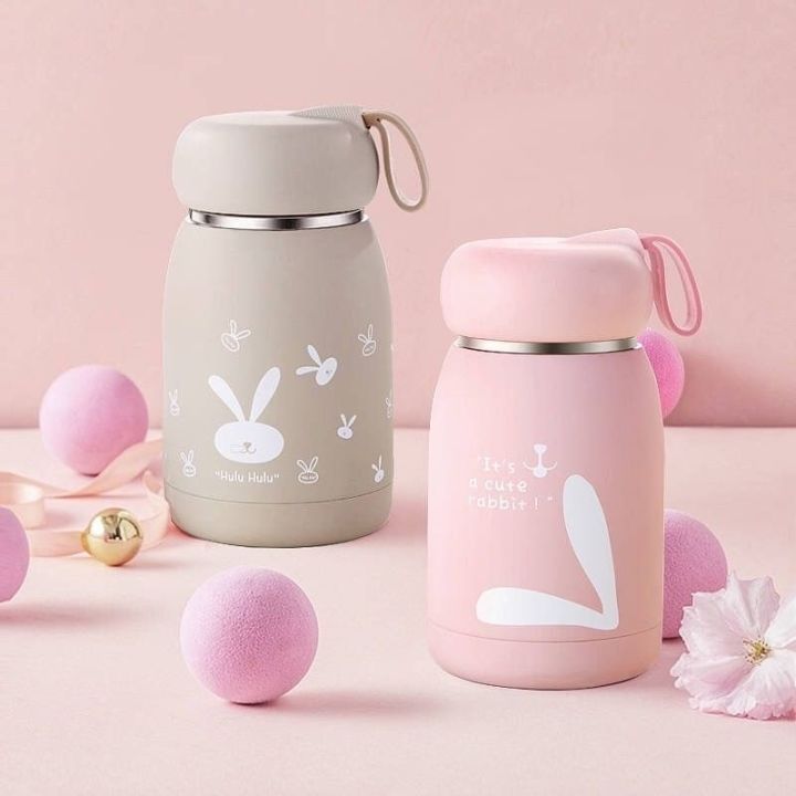 100% Original AMZ 330ml Rabbit Water Bottle Leak-proof Glass Water Cup ...