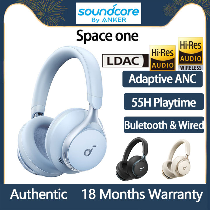 Original Soundcore Space One Wireless Bluetooth Headphone LDAC Hi-Res ...