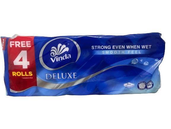 Vinda Deluxe Toilet Tissue 16 rolls ( 3 PLY ) + 4 free rolls | Lazada