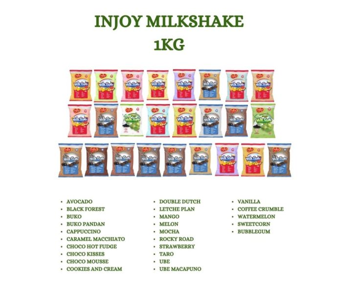 InJoy Milk Shake Flavored Powder 1kg | Lazada PH