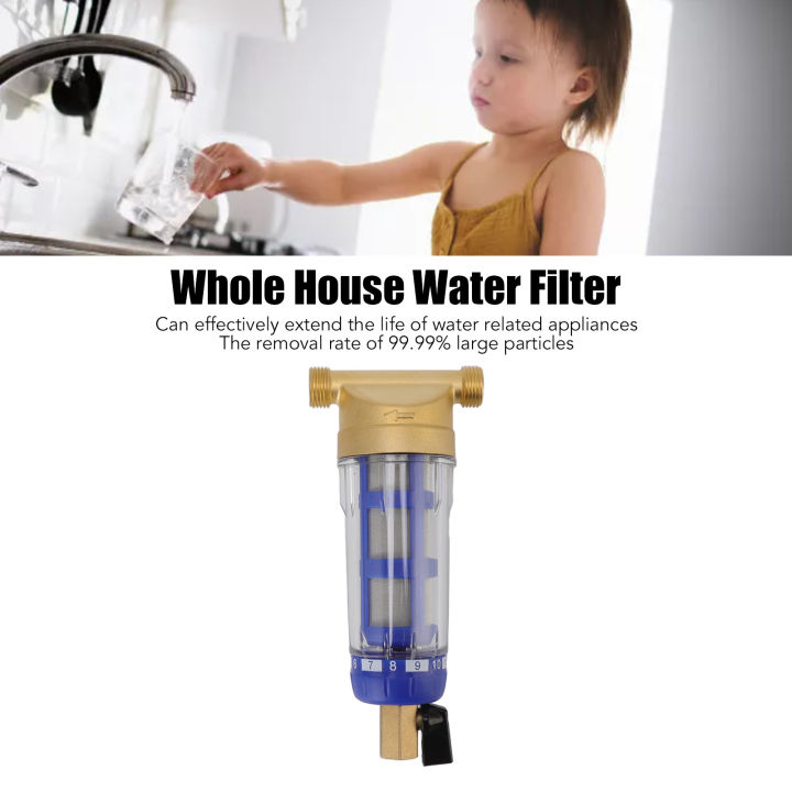 Cyclonic Sedimentation Water Filter Whole House Water Filter G1/2in ...