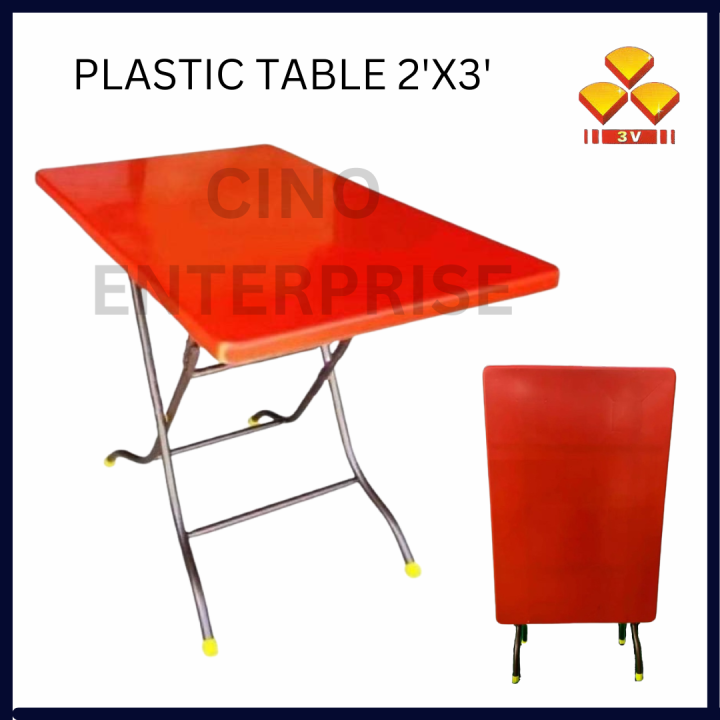 CINO 2'X3' PLASTIC TABLE 3V MEJA PLASTIK MURAH MEJA MAKAN PLASTIK | Lazada