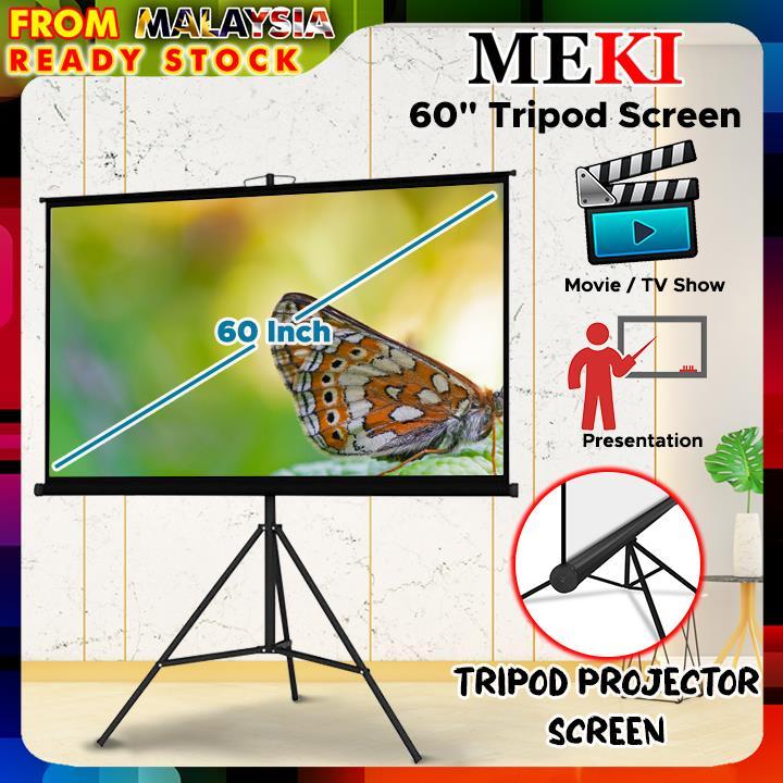 Meki Solid Series Tripod Projector Screen for Projector Screen Size 60 ...