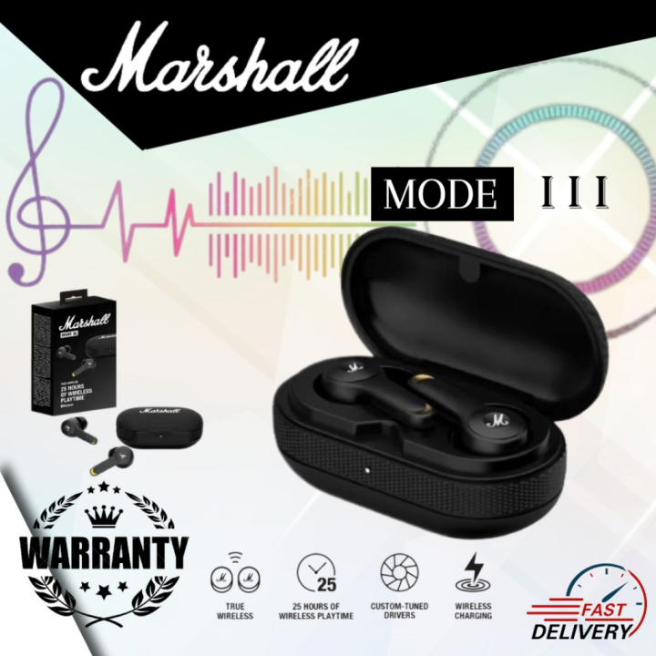 Marshall Mode III 3 True Wireless Bluetooth Earphones With Microphone ...