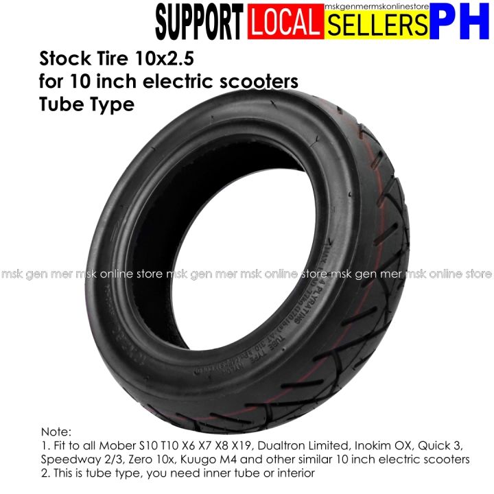 Mober S10 Tire 10x2.5 Stock Tire or TUOVT 10x2.5 (60/80-6) Premium Tube ...
