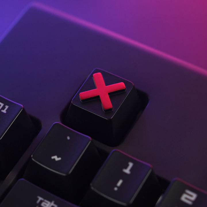 Art key artisan keycap X symbol keycap Metal keycaps mechanical ...