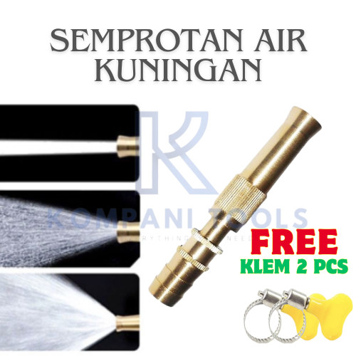 (FREE KLEM) Semprotan Air Bahan Kuningan | Semprotan Kuningan Lurus ...