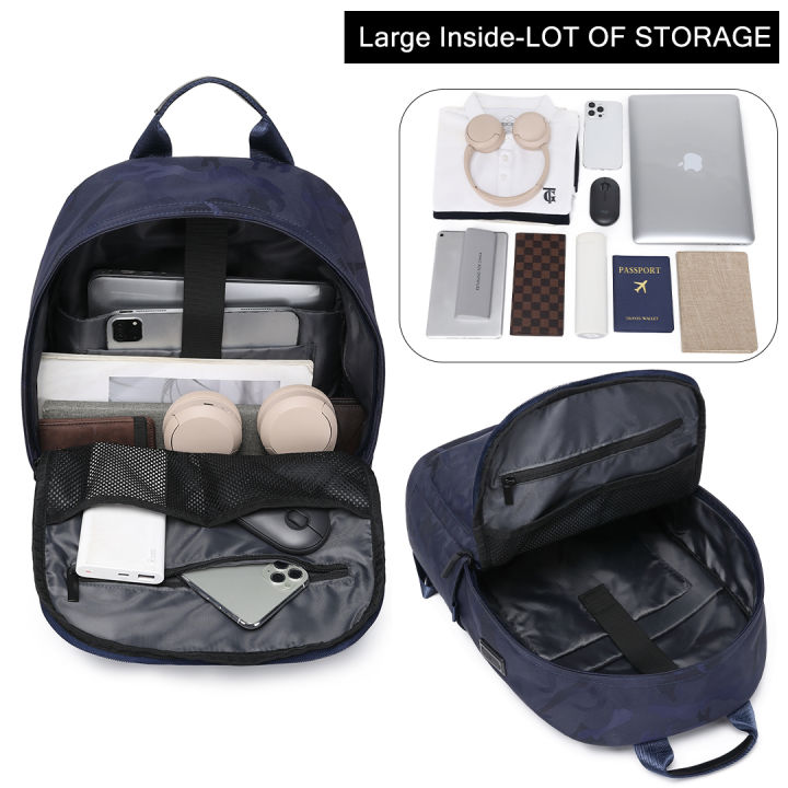 SEA CHOICE Unisex Backpack with USB Port Lightweight Casual Travel ...